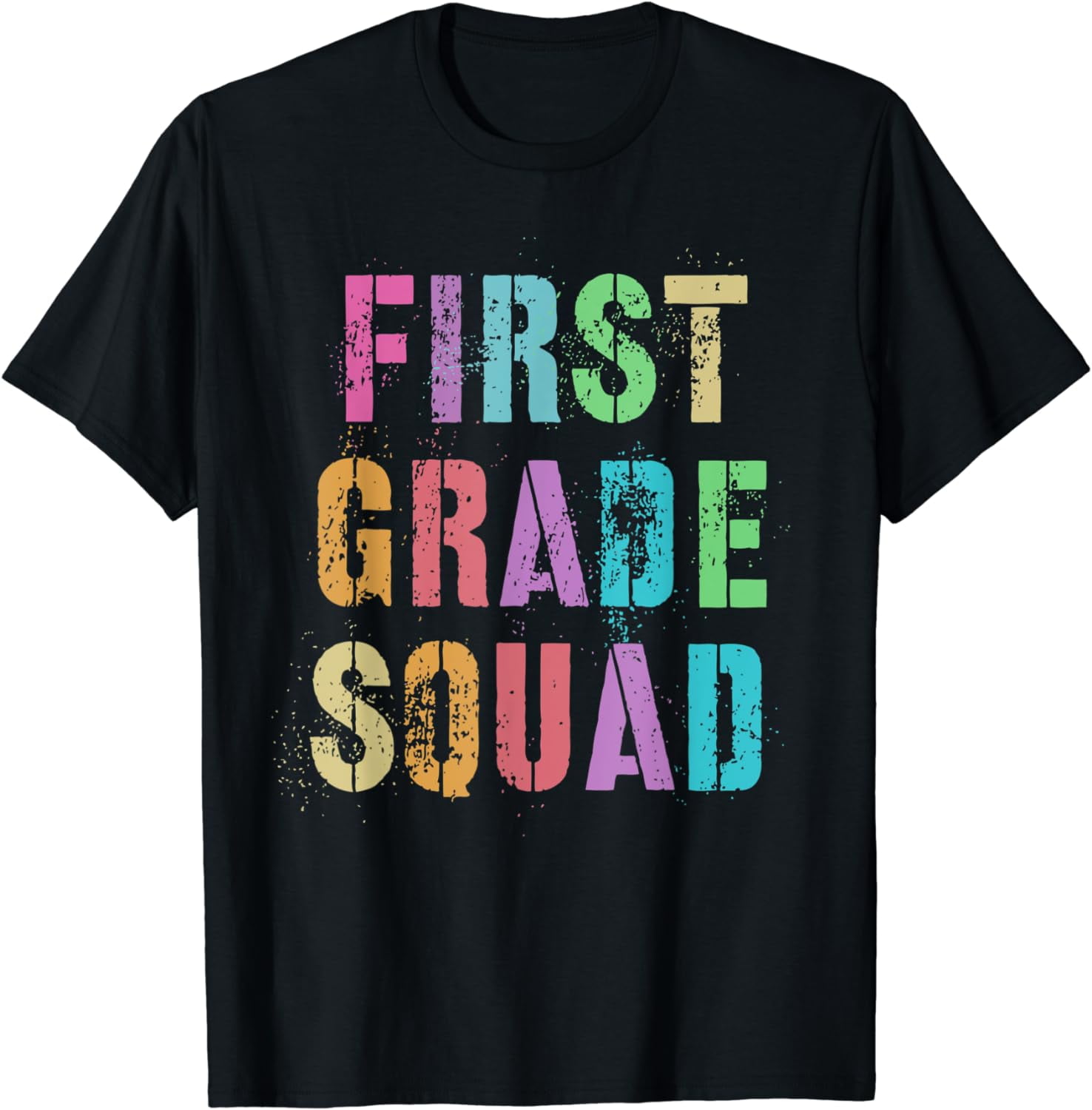 FIRST GRADE SQUAD Teacher Kids Team 1st Grader Crew Rebel T-Shirt ...