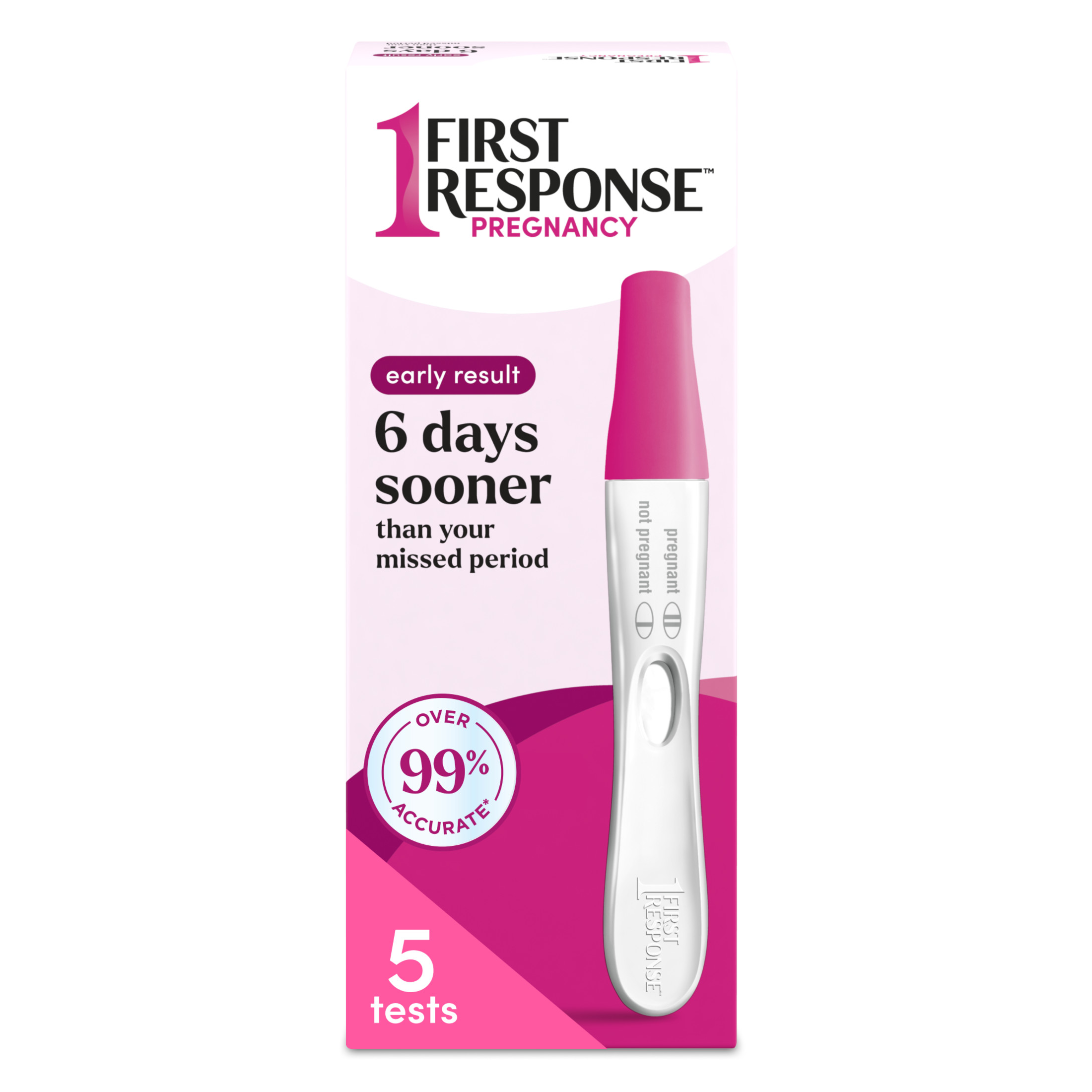 First Response Early Result Pregnancy Test, 5 Count Pack of 1 - Walmart.com