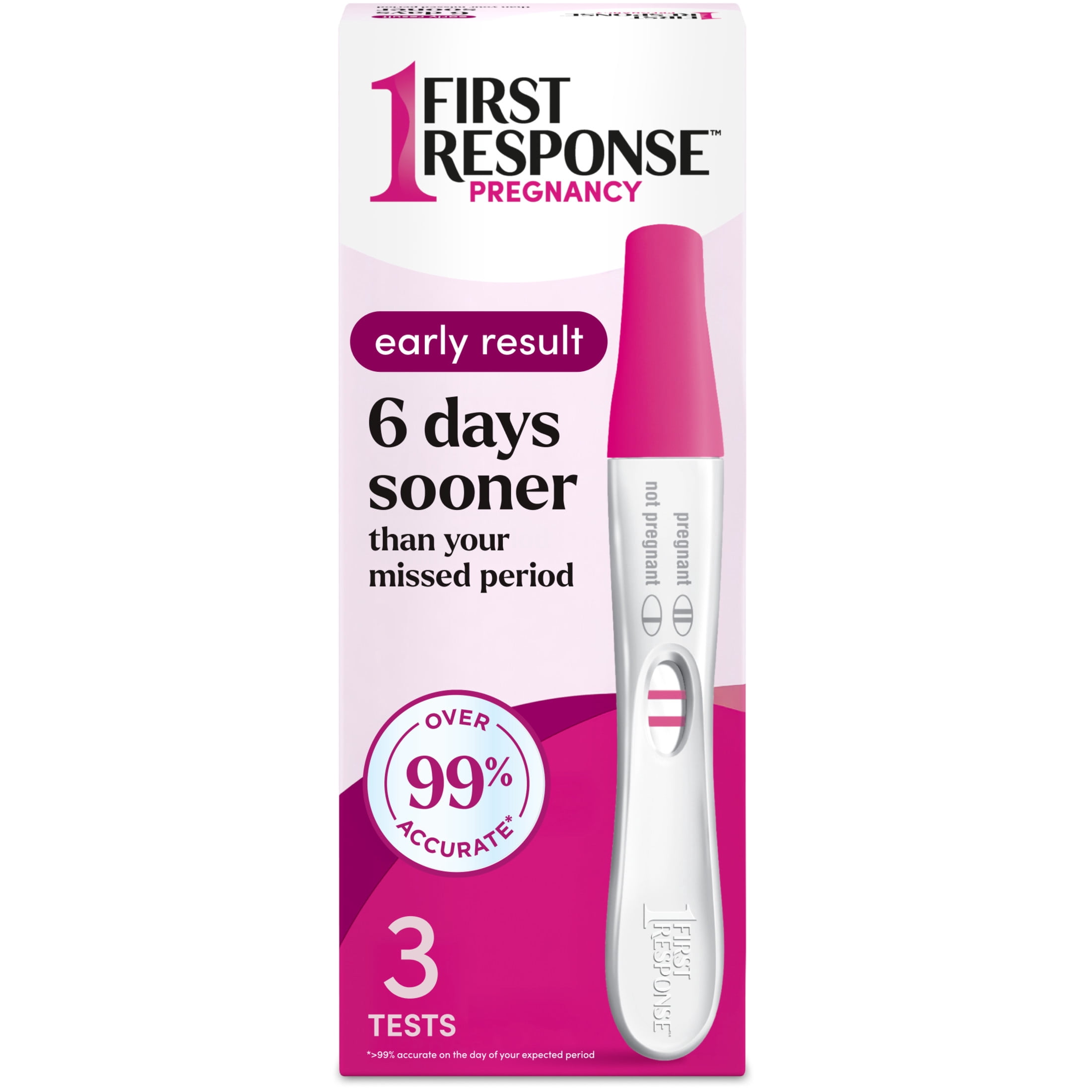 FIRST RESPONSE Early Result Pregnancy Test, 3 Pack (Packaging & Test ...