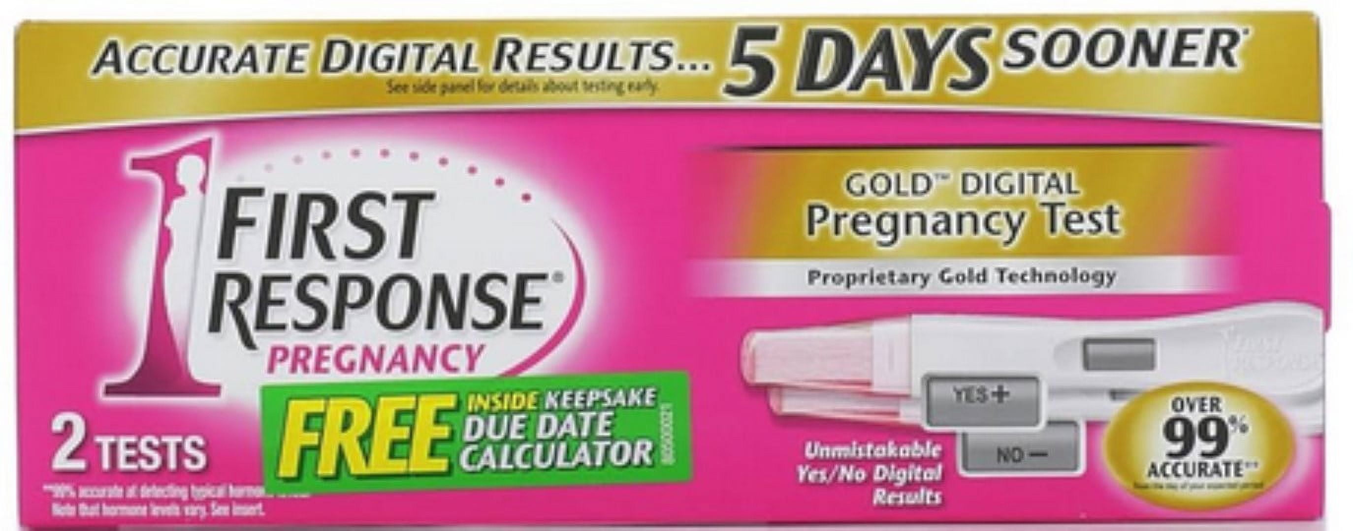 FIRST RESPONSE Gold Digital Early Result Pregnancy Tests 2 Each (Pack ...
