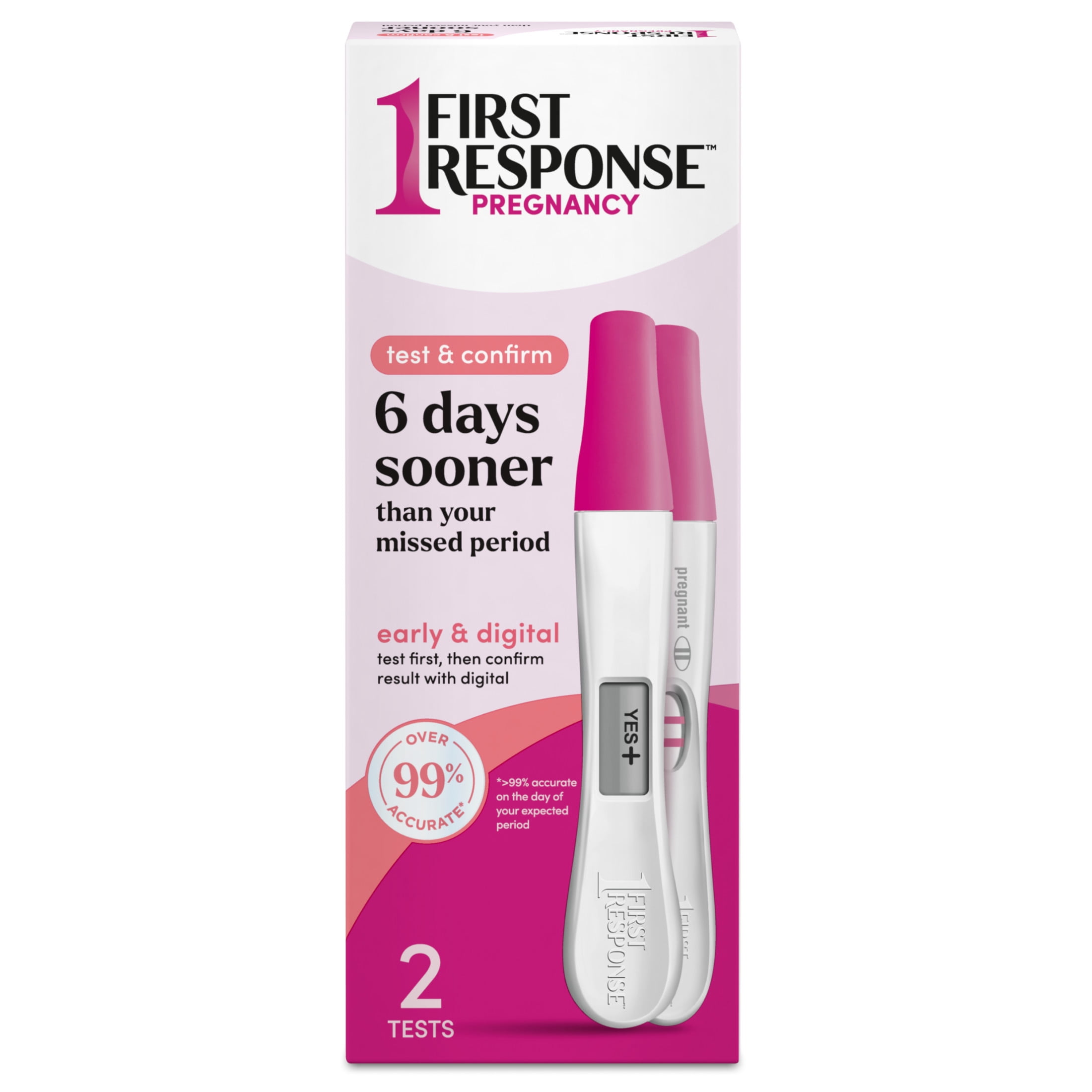 FIRST RESPONSE Test & Confirm Pregnancy Test, 1 Line Test and 1 Digital ...