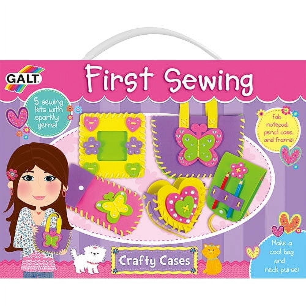 Galt Crafty Cases A4085G Kids' First Sewing Project Kit for Beginners ...