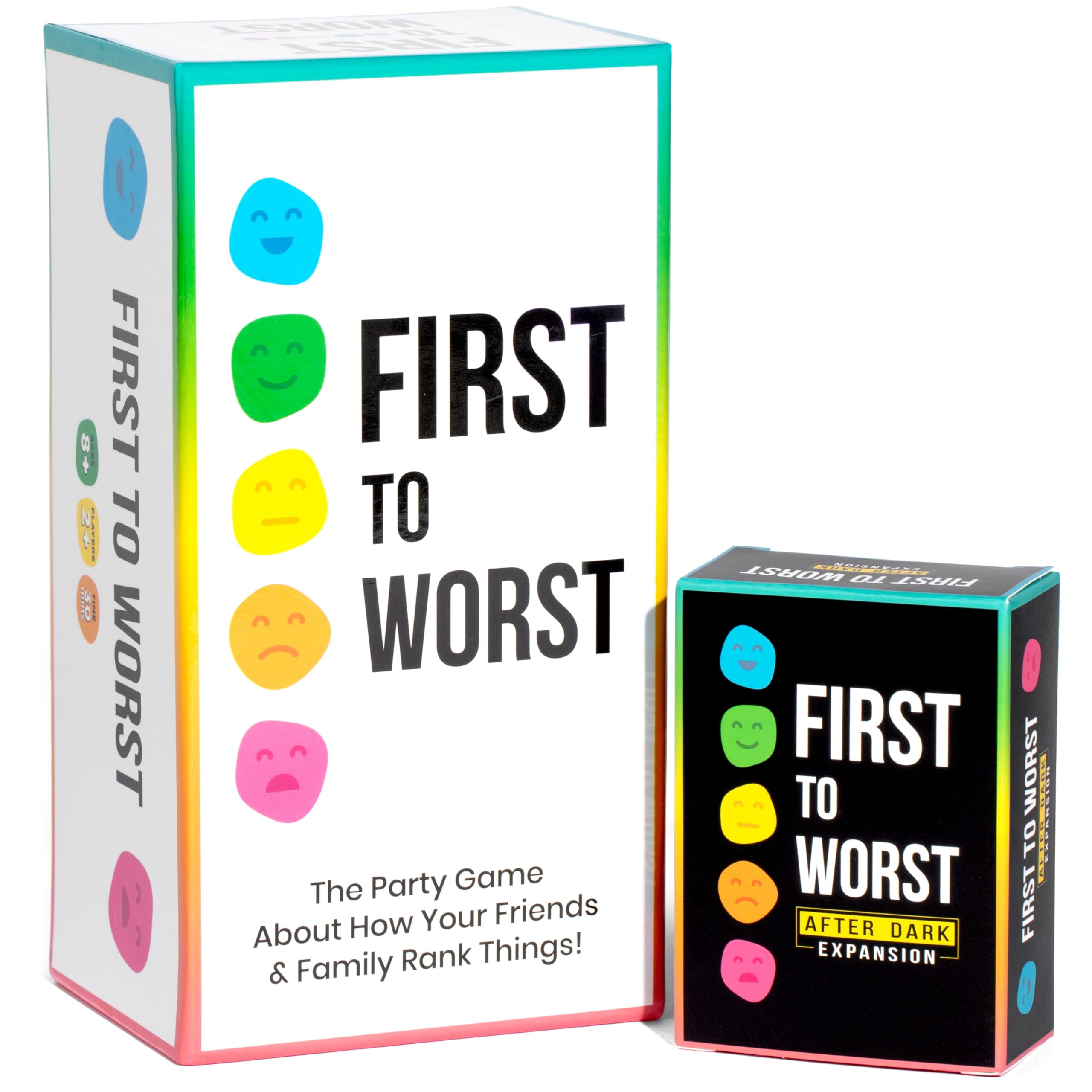 FIRST TO WORST Set - Base Game + After Dark Expansion - The Party Game ...