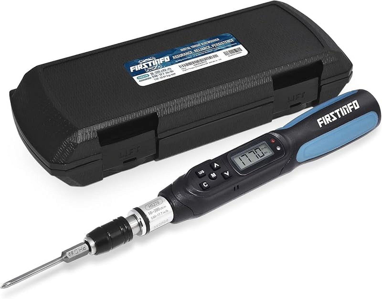 FIRSTINFO H5278U Digital Torque Screwdriver, Direct 0.88-17.7 in-lbs ...