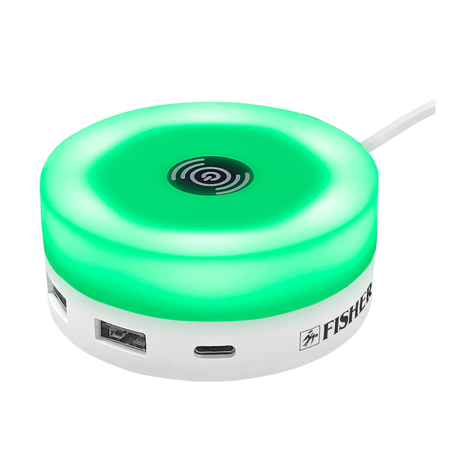 FISHER Tech Essentials 15-Watt 4-in-1 Wireless Charging Hub (White ...