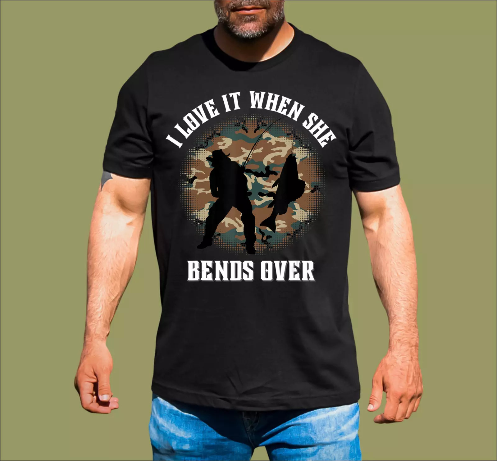 FISHING LOVE IT WHEN SHE BENDS OVER T-SHIRT - Walmart.com