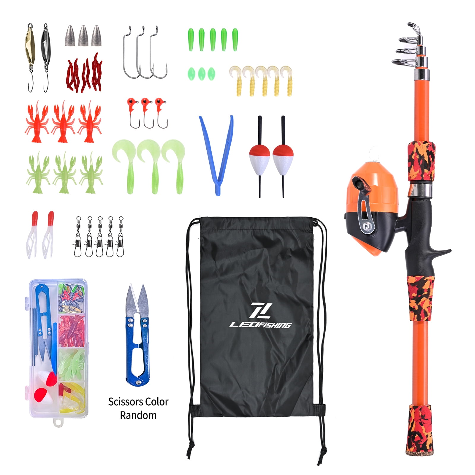 FISHING Spinning Rod,Reel Set Pole With Reel Combo Rod Reel Rod And ...