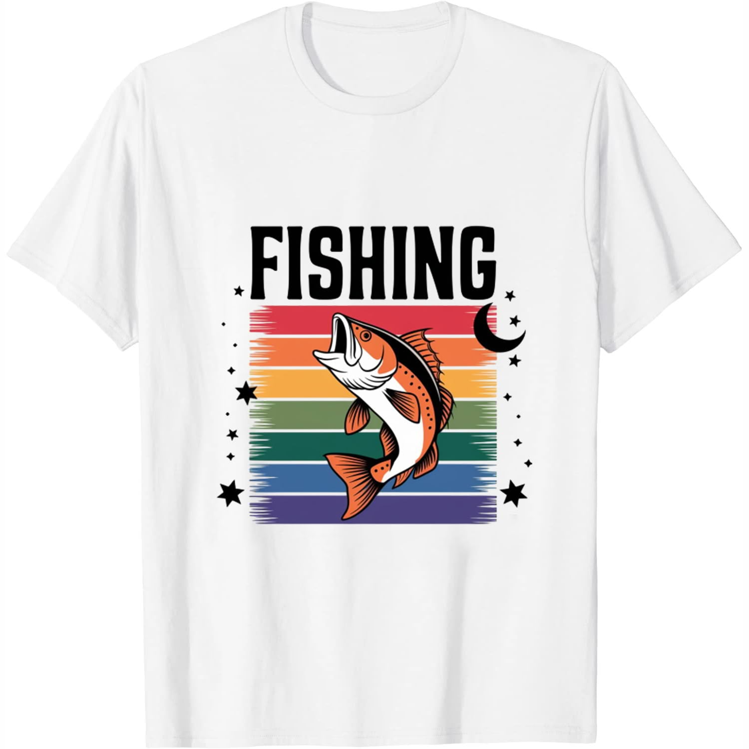 FISHING Spooky Halloween Rock Band Concerts T-Shirt - Walmart.com