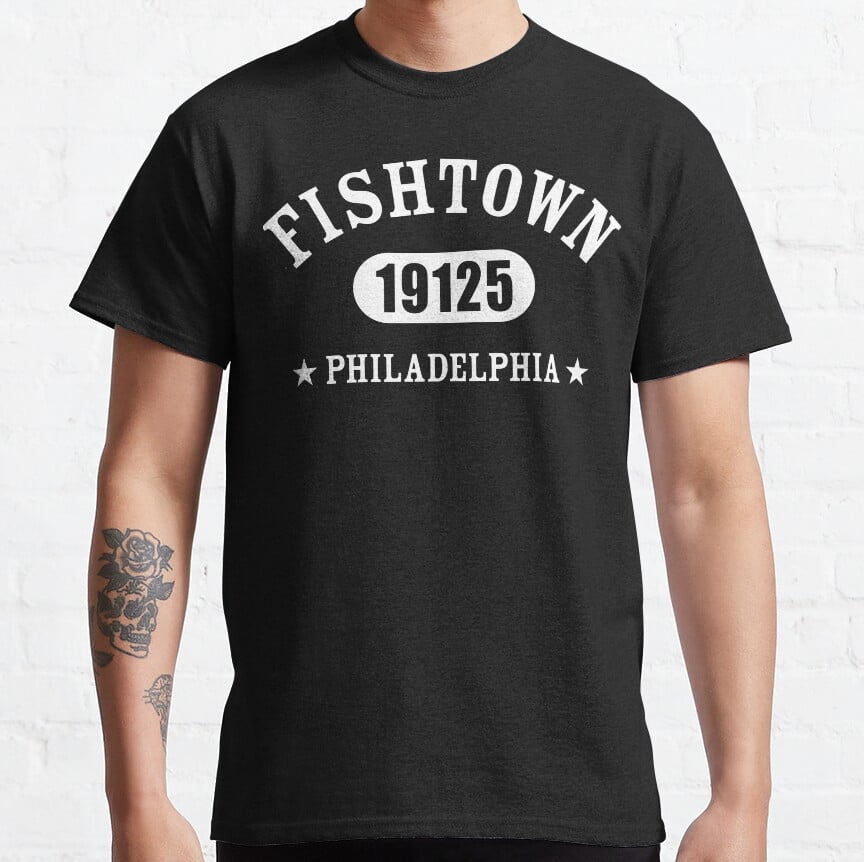 FISHTOWN Philadelphia 19125 Athletic Design Classic T-Shirt - Walmart.com
