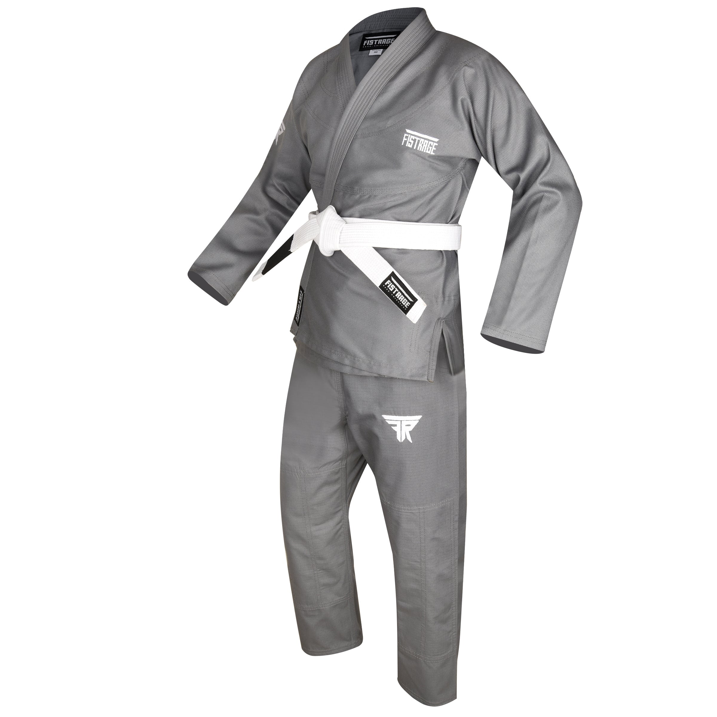 FISTRAGE JIU JITSU GI with Free BELT - Gray - Walmart.com