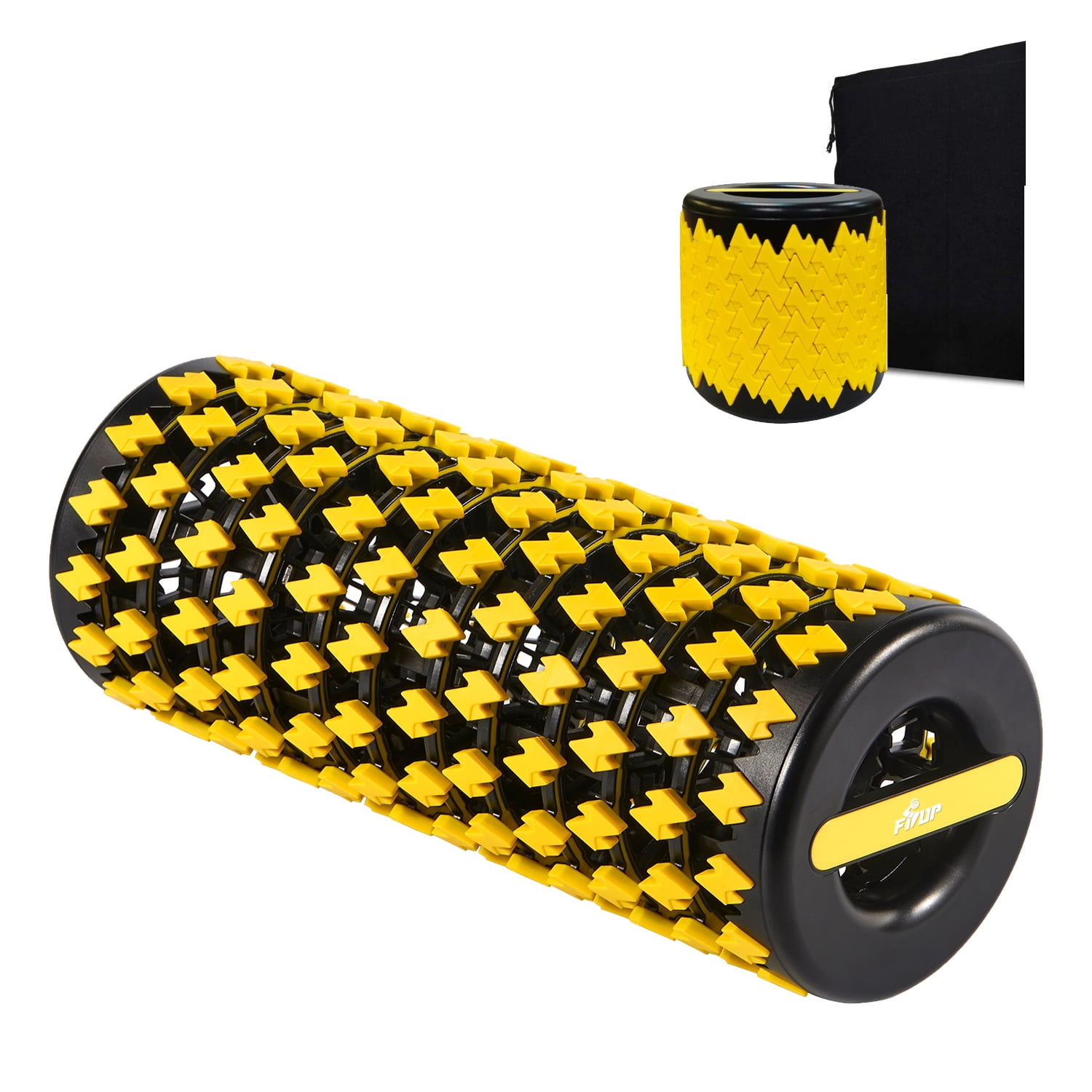 FISUP Collapsible Foam Roller Exercise Massager Muscle Therapy Portable ...