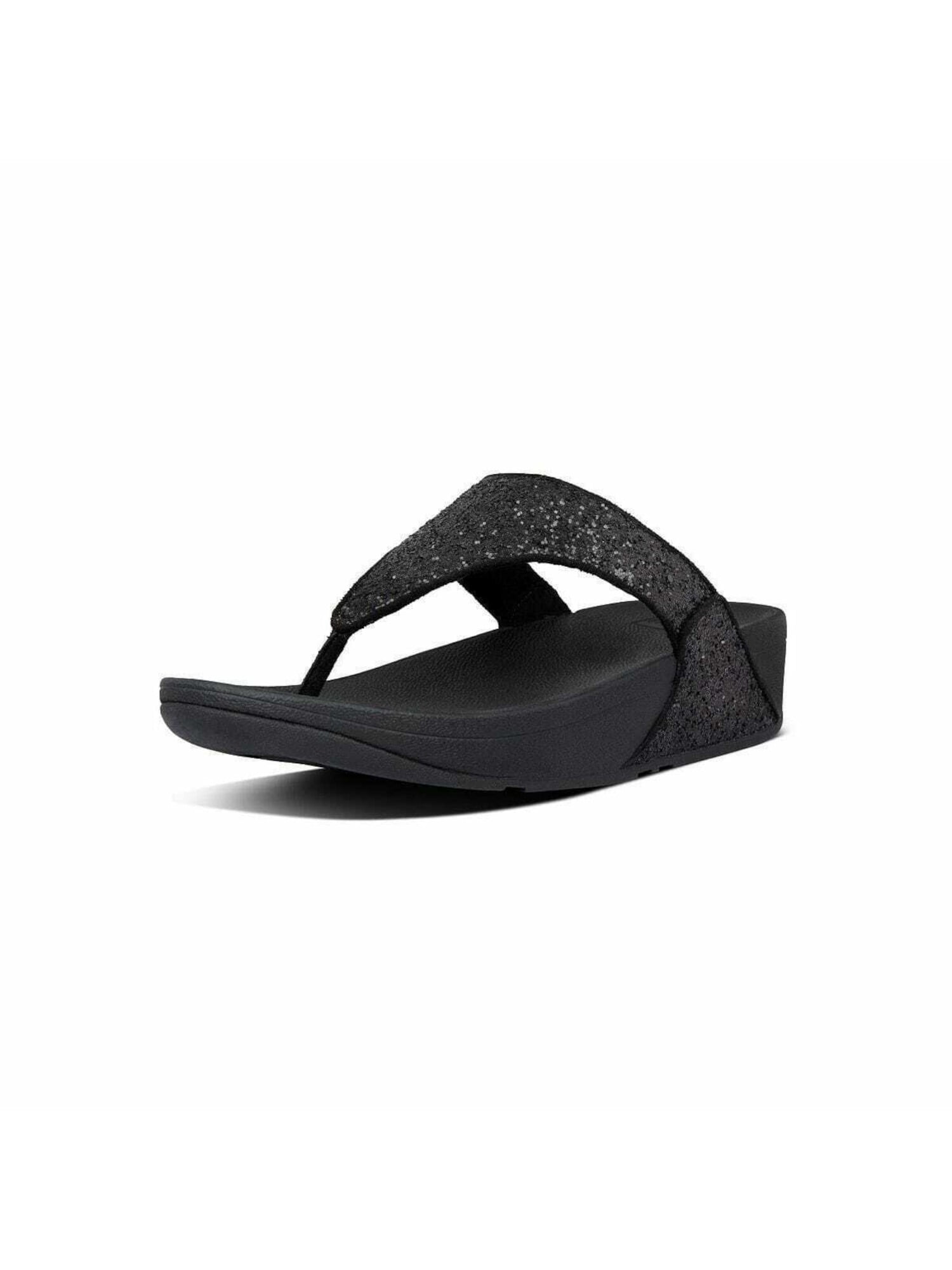 FIT FLOP Womens Black Cushioned Slip Resistant Lulu Open Toe Platform ...