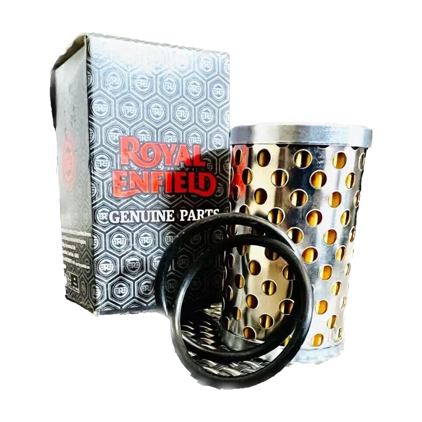 FIT FOR Royal Enfield oil filter with o ring kit for classic/ bullet ...