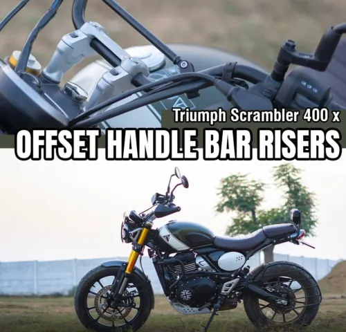 FIT FOR TRIUMPH SCRAMBLER 400 Offset Handlebar Risers - Walmart.com