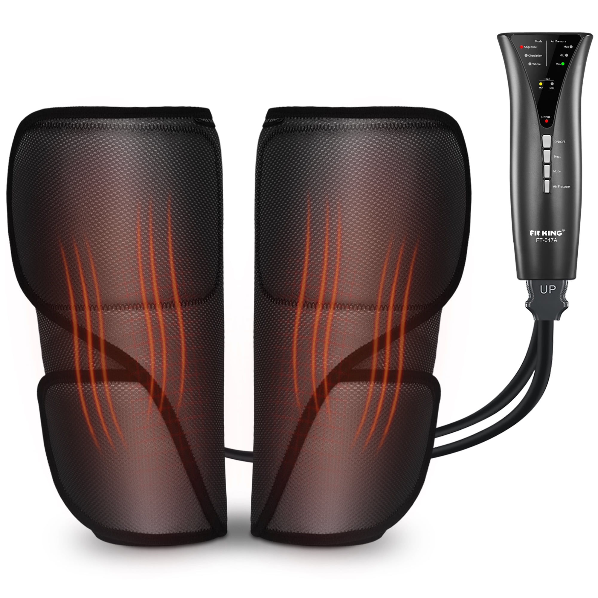 FIT KING Calf Massager with Heat for Circulation, Leg Massager with ...
