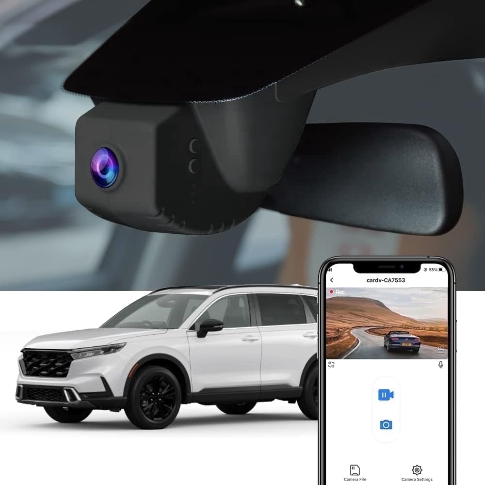 FITCAMX 4K Dash Cam for Honda CR-V 2023-2026, OEM Factory Look, Plug ...