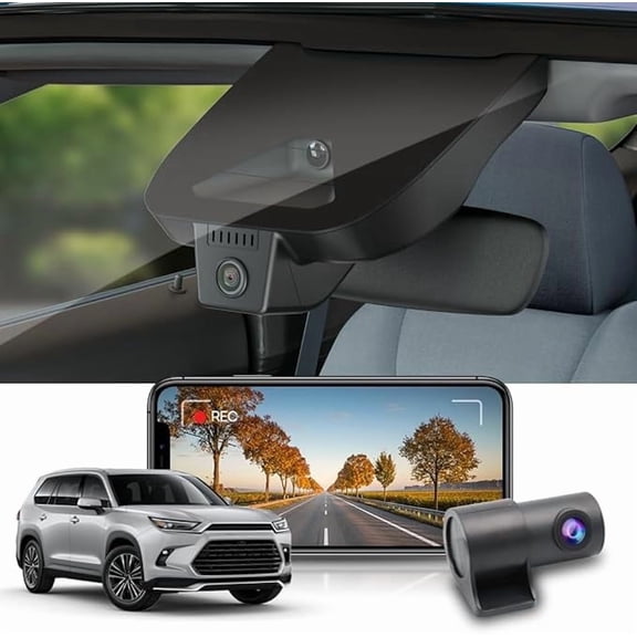 Fitcamx Front 2160P+Rear 1080P Dash Cam Adapts for Ford Mustang 2024 ...