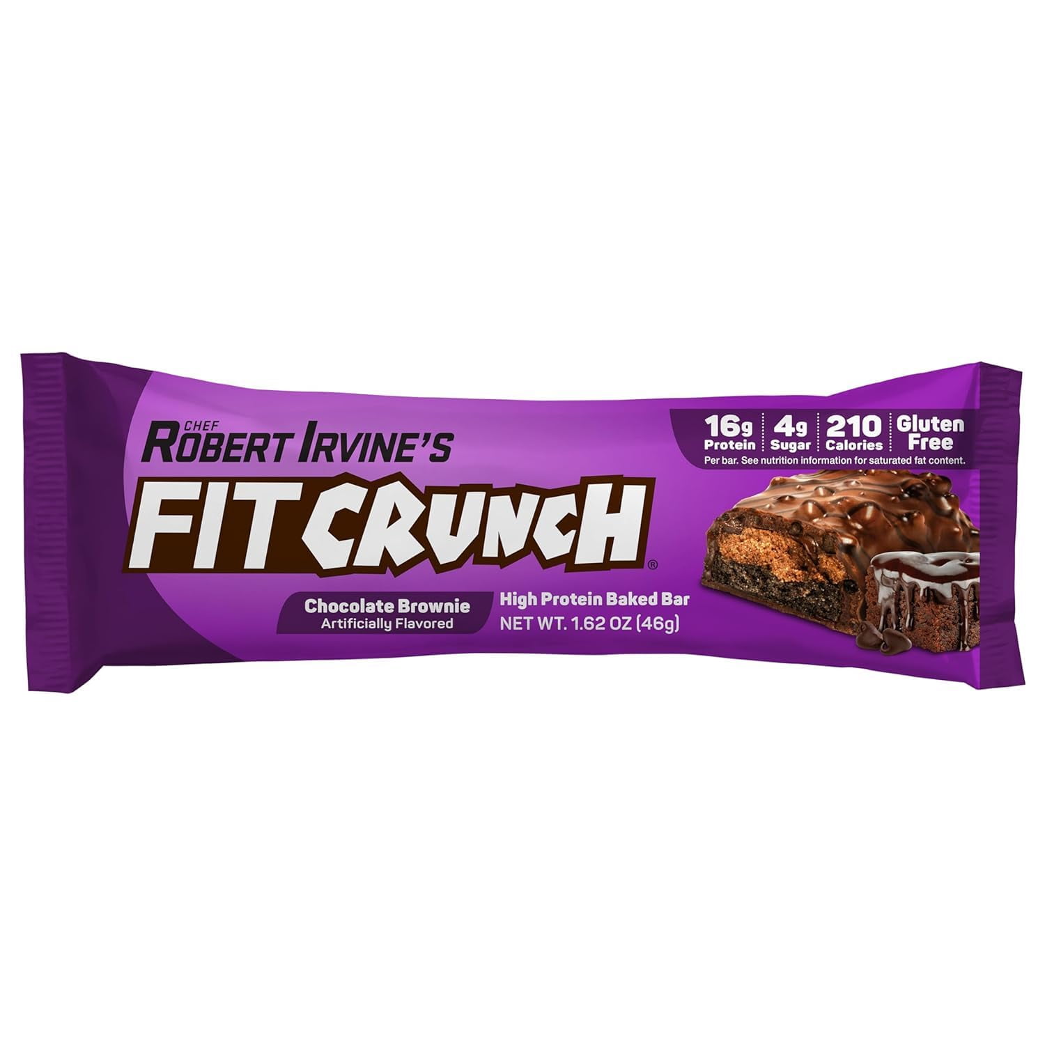 FITCRUNCH Snack Size Protein Bars, Designed by Robert Irvine, 6-Layer ...