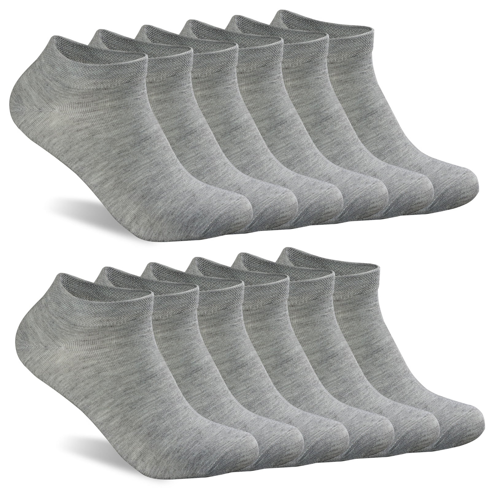 FITDON 6 Pairs Trainer Socks for Women and Men, Non Slip Ankle Socks ...
