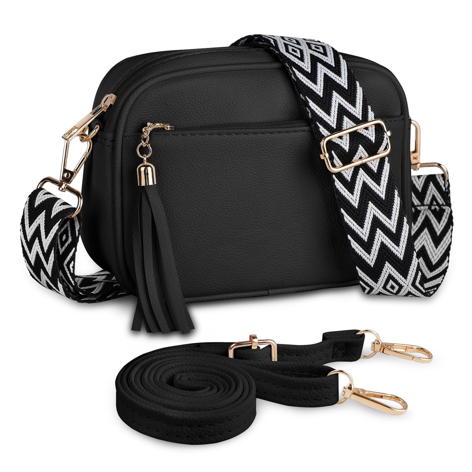 FITDON Small Cross body Bag for Women, Faux Leather Handbags & Shoulder ...