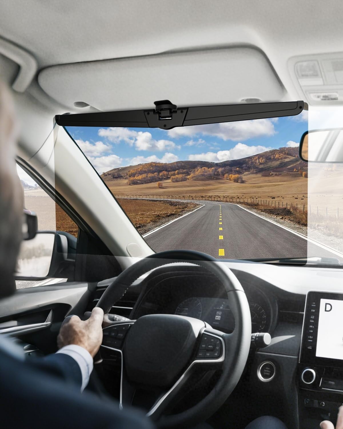 FITDRIVE Car Visor Extender (2 Pack), Polarized Anti-Glare UV400 ...
