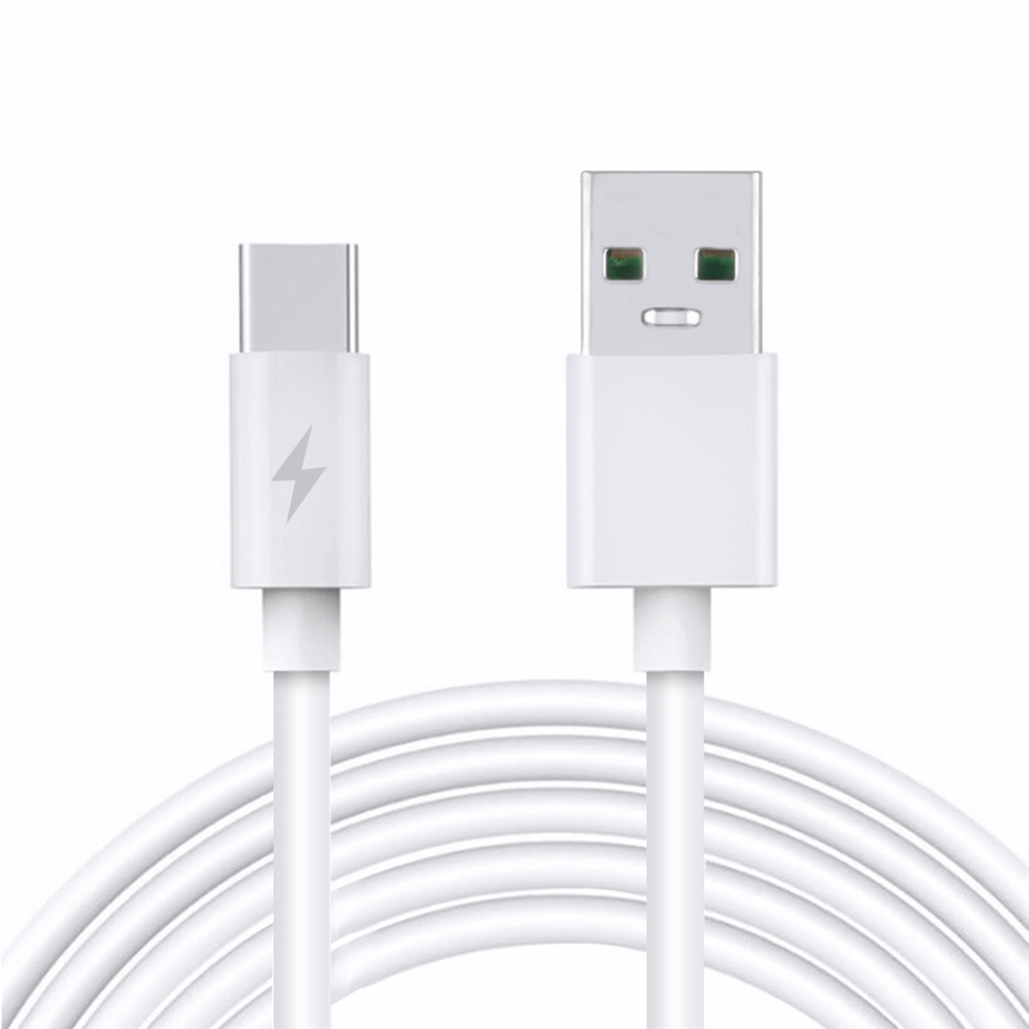 FITE ON 3.3ft White 5A Fast USB-C Type-C Charger Charging Cable Cord ...