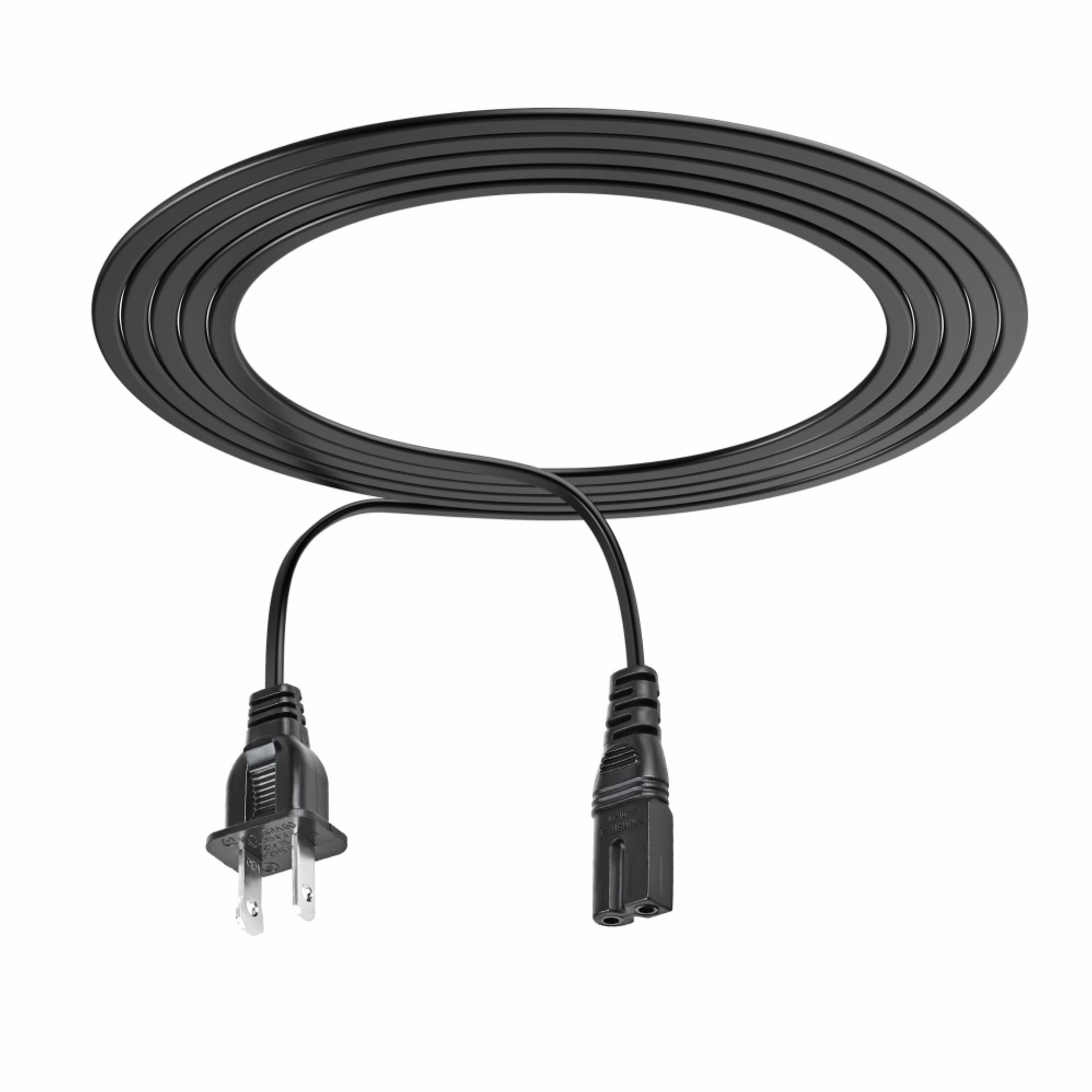 FITE ON 5ft AC IN Power Cord Outlet Socket Cable Plug Lead Compatible ...