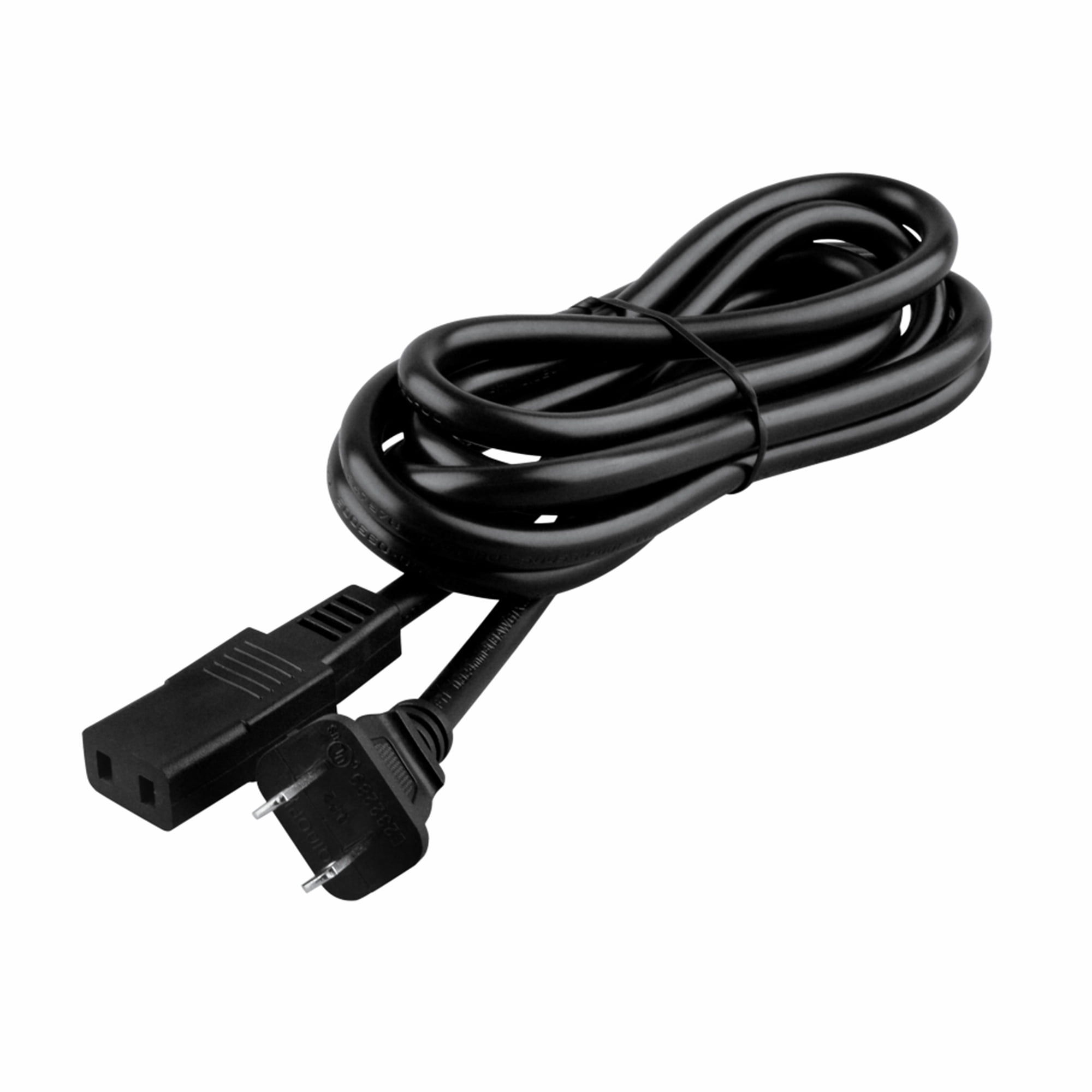 FITE ON 8ft 2-Prong Square AC Power Cord Cable Lead Compatible with ...