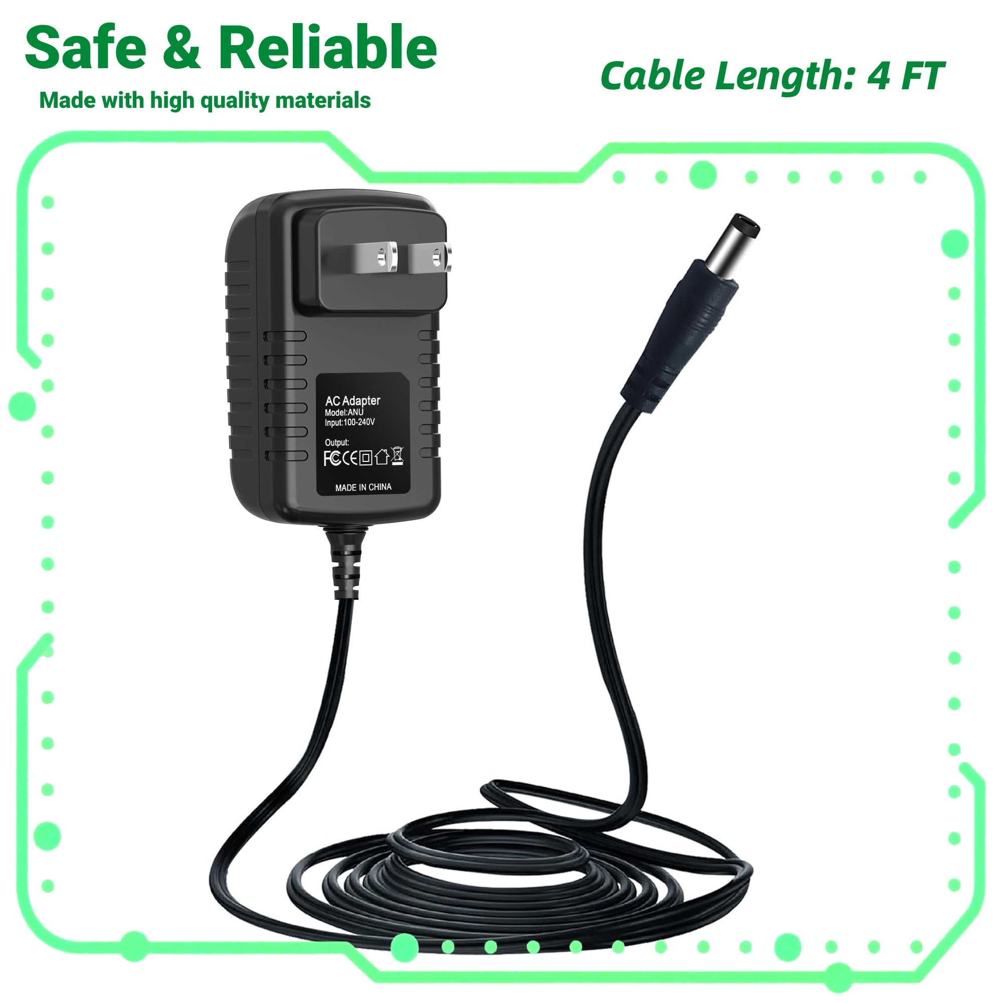FITE ON AC-DC Adapter Charger Compatible with Sportcraft Smartness No ...