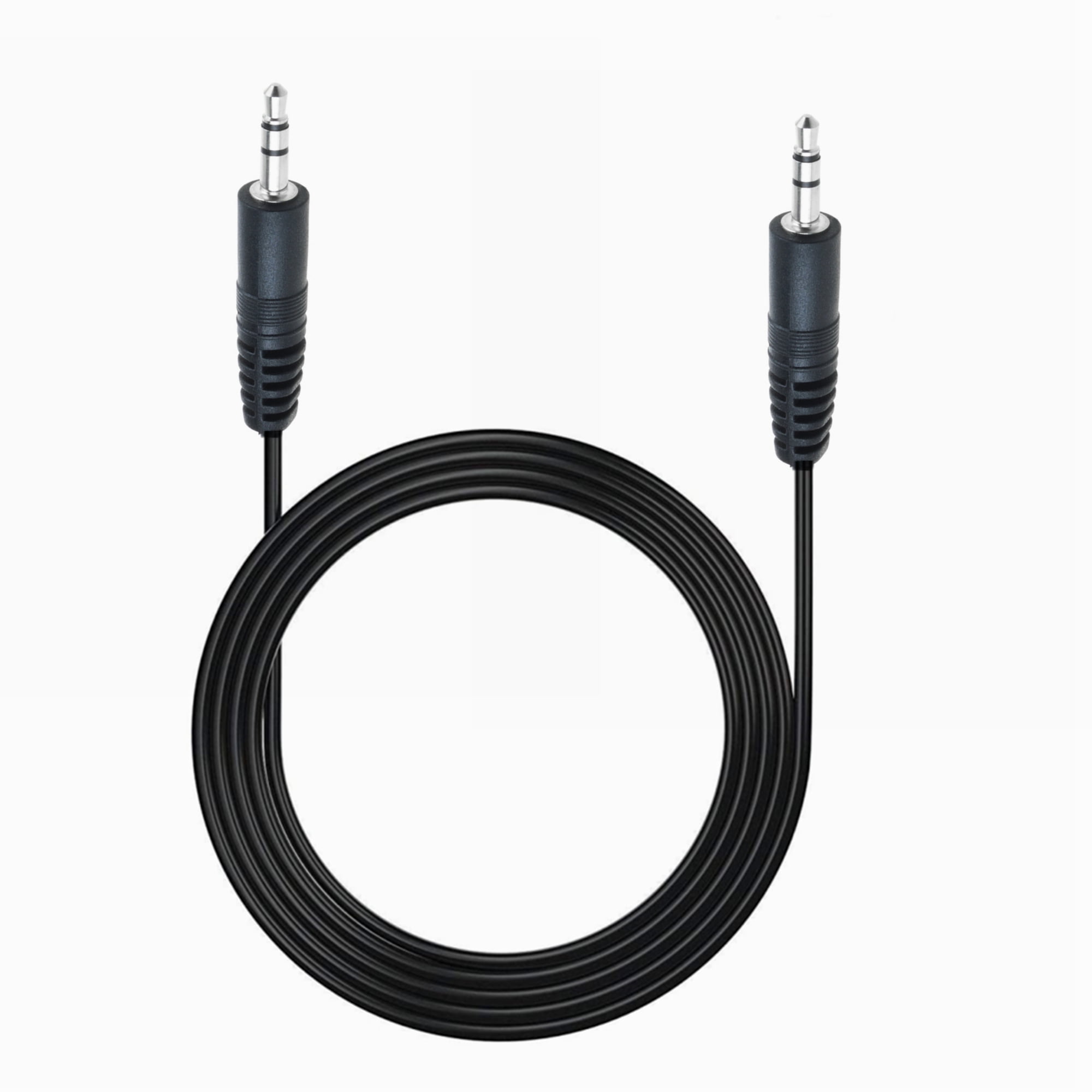 FITE ON Compatible 6ft Black Premium 3.5mm Audio Cable AUX Cord ...