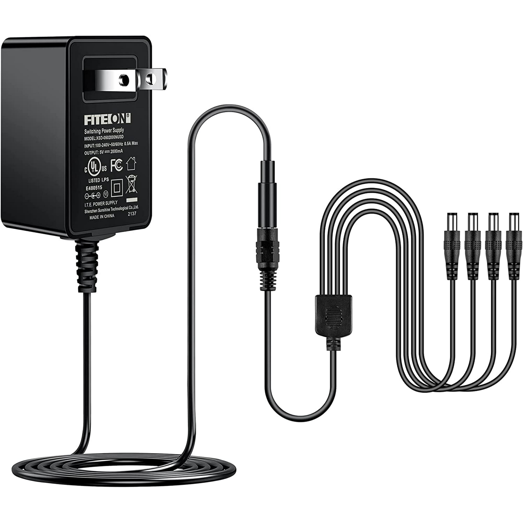 FITE ON UL Listed 5V AC Adapter Replacement for Lemax Lighted Christmas ...