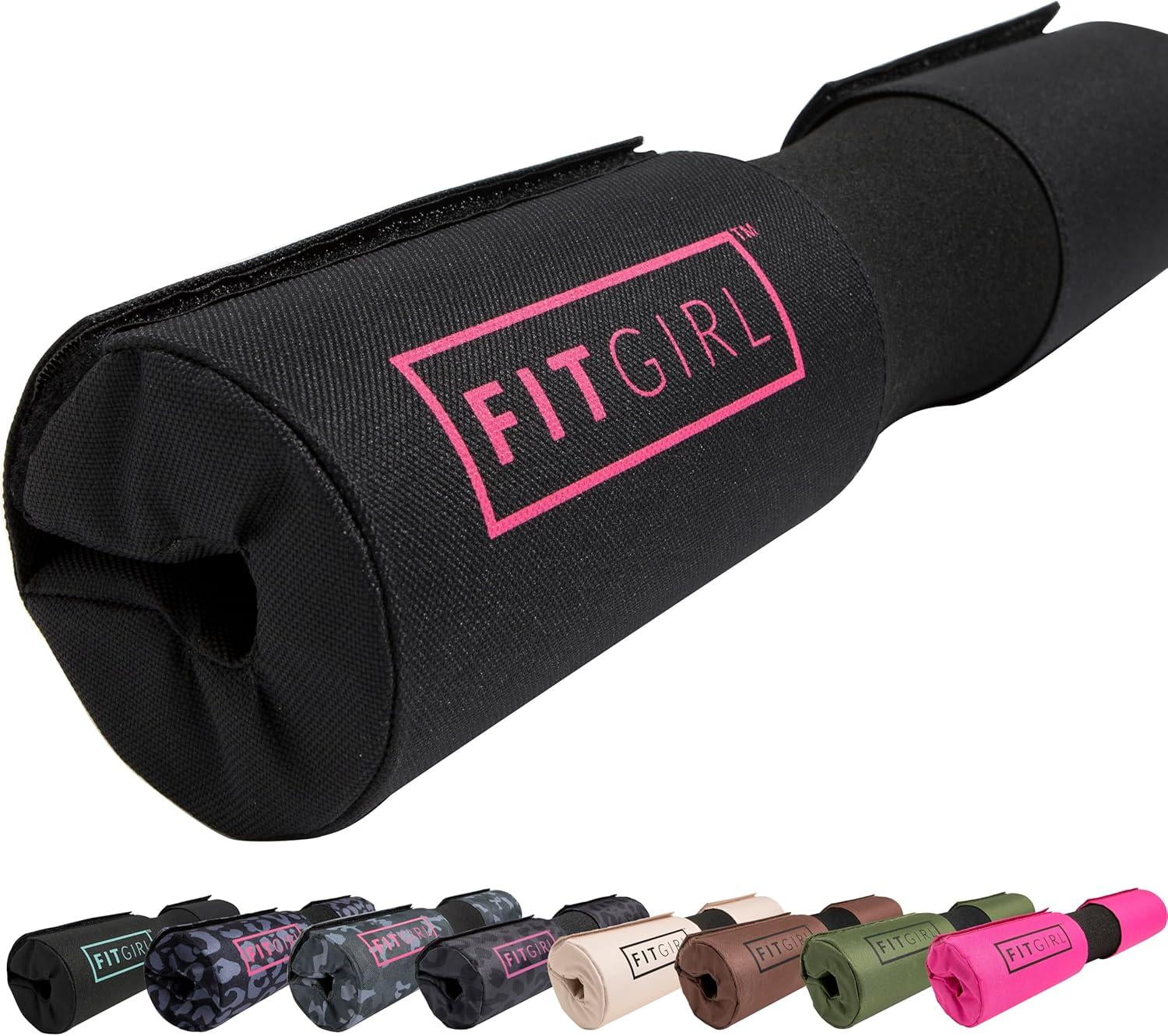FITGIRL - Squat Pad and Hip Thrust Pad for Leg Day, Barbell Pad Stays ...