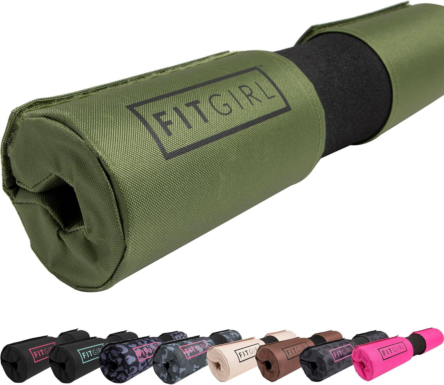 FITGIRL - Squat Pad and Hip Thrust Pad for Leg Day, Barbell Pad Stays ...