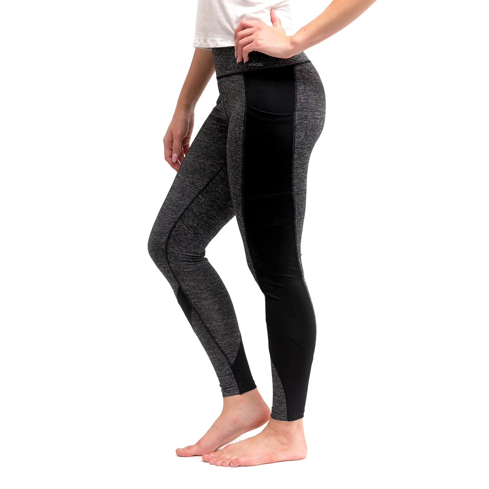FITKICKS Crossovers Colorblocked Active Lifestyle Leggings with Pockets ...