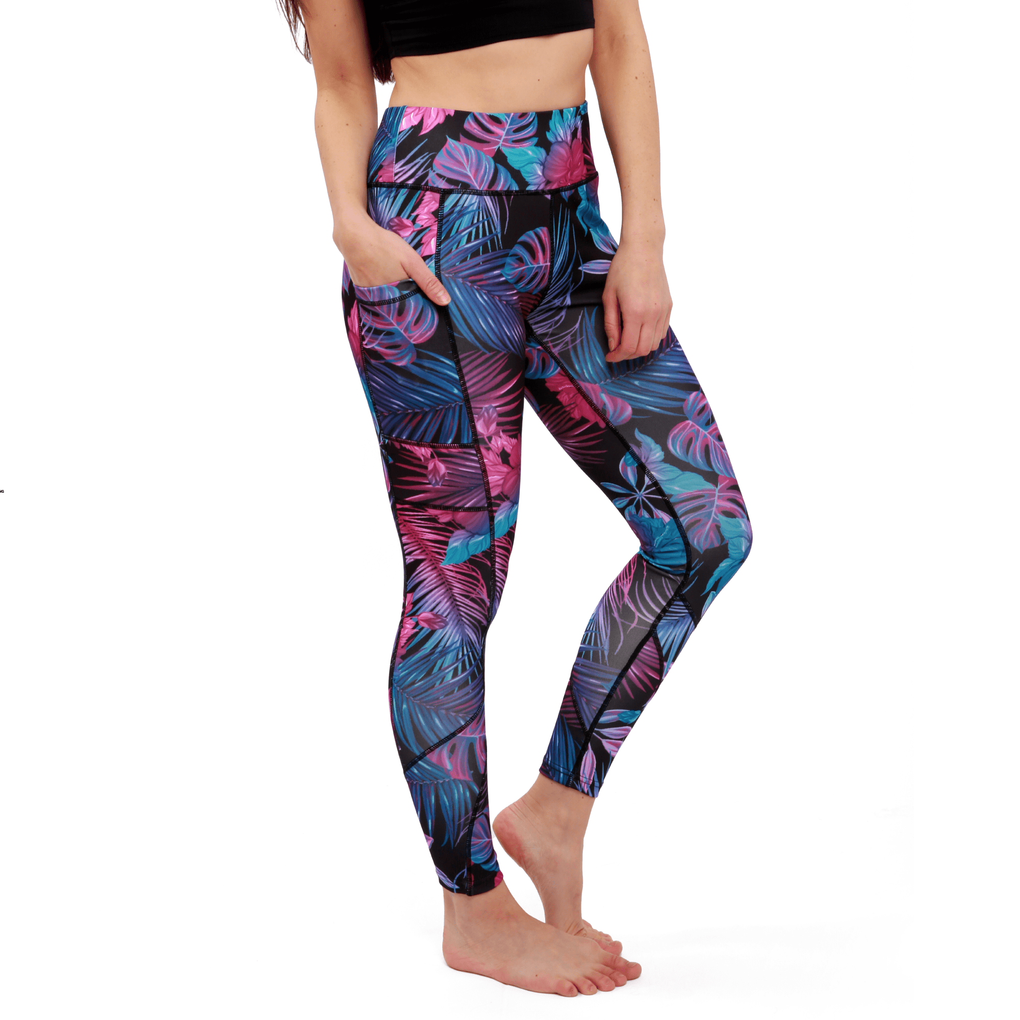 FITKICKS Crossovers Electric Jungle Athletic Active Leggings with ...