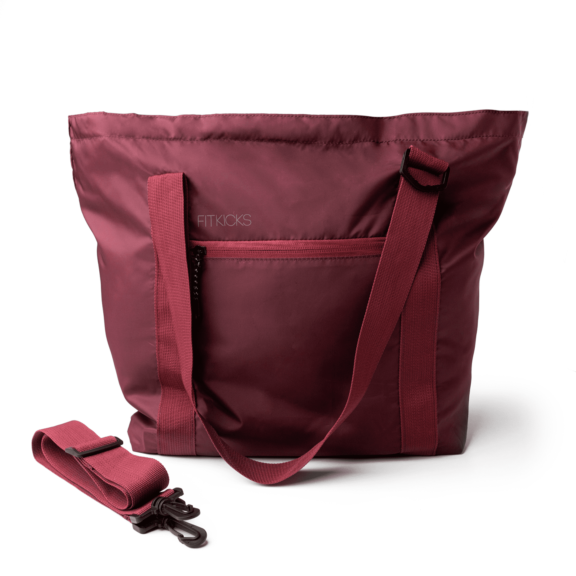 FITKICKS Hideaway Packable Duffle Travel Tote Bag Shoulder Purse ...