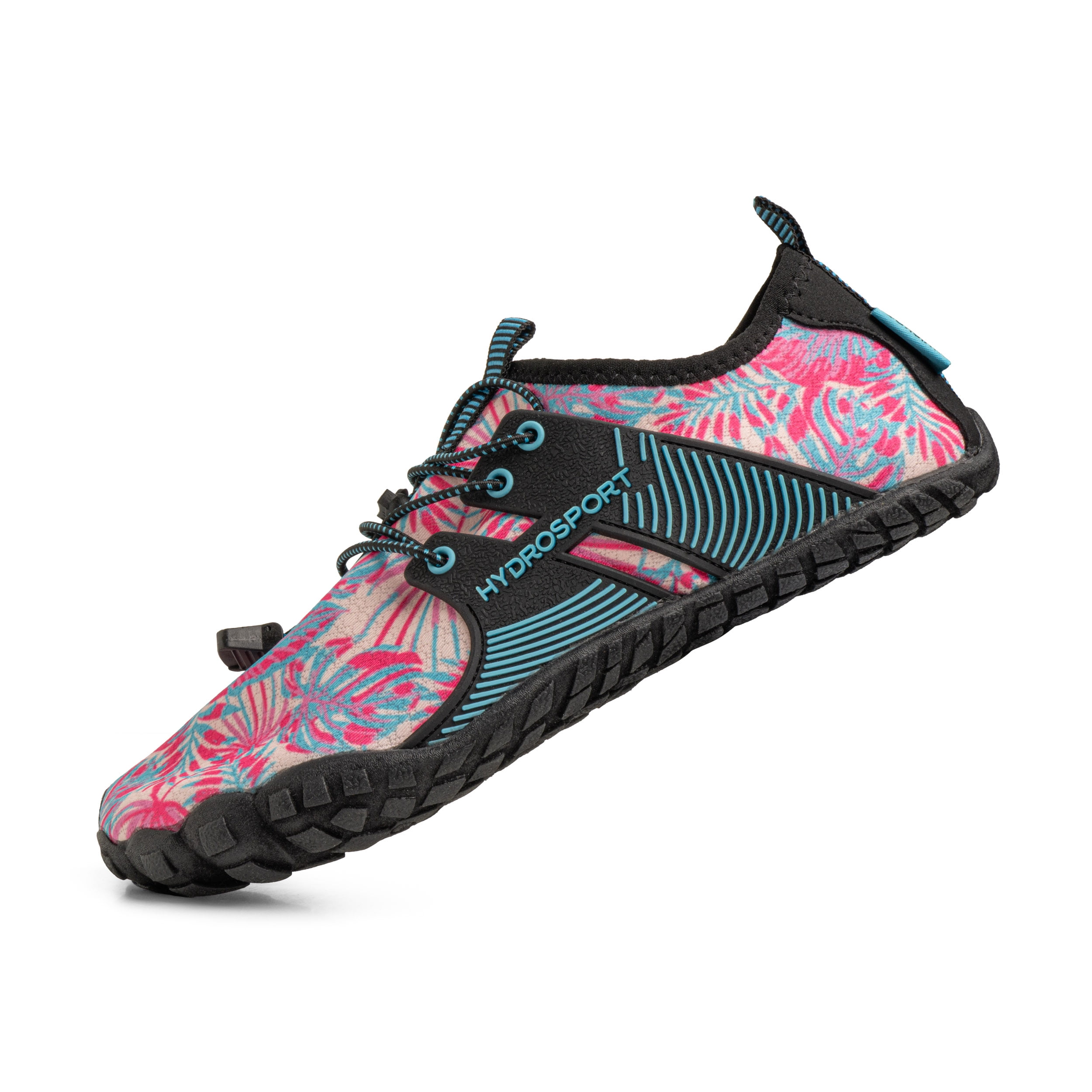 FITKICKS HydroSport Land-to-Water Footwear Barefoot Shoes, Pink Palm ...