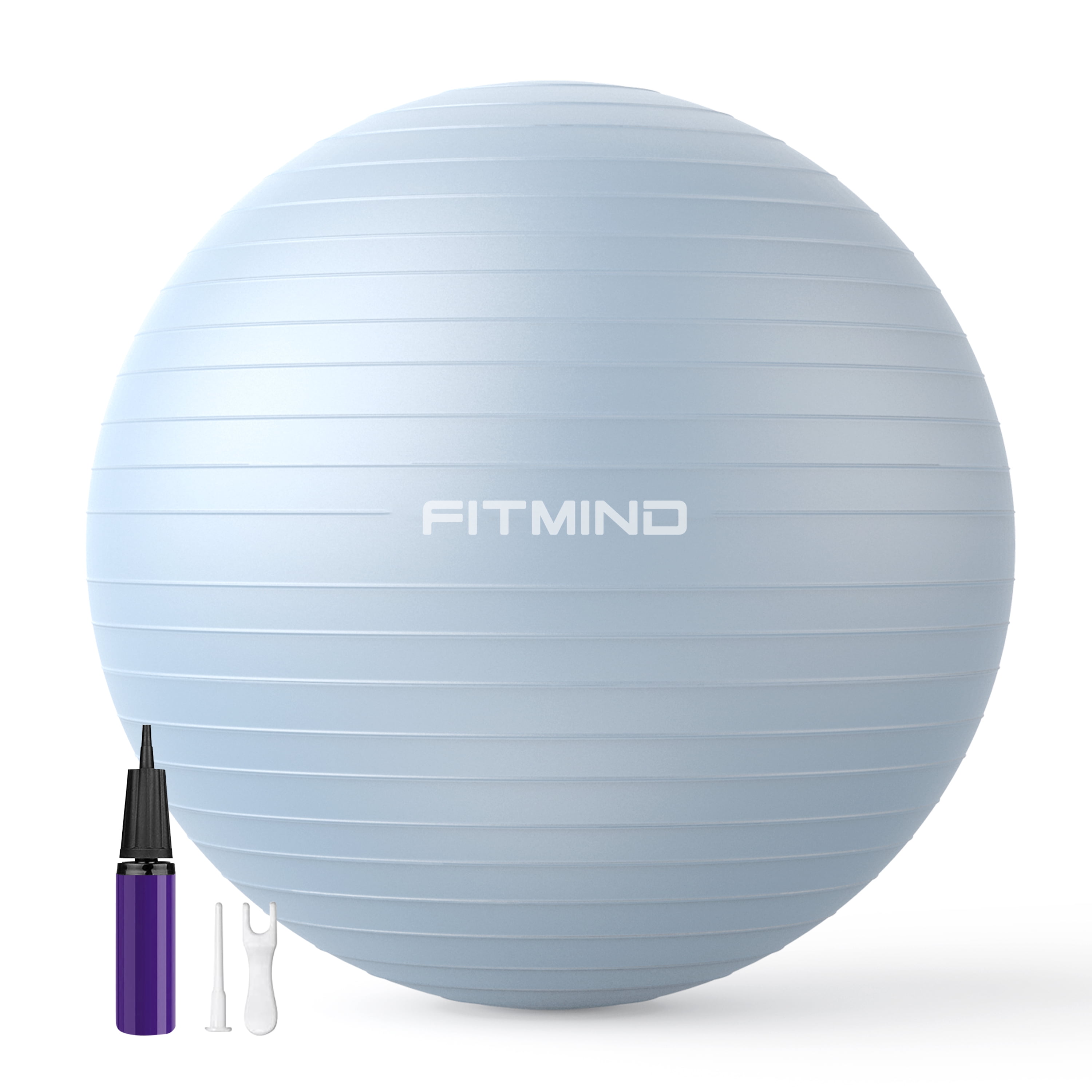 FITMIND_Extra Thick Exercise Ball 55cm Yoga Ball for Workout Pregnancy ...