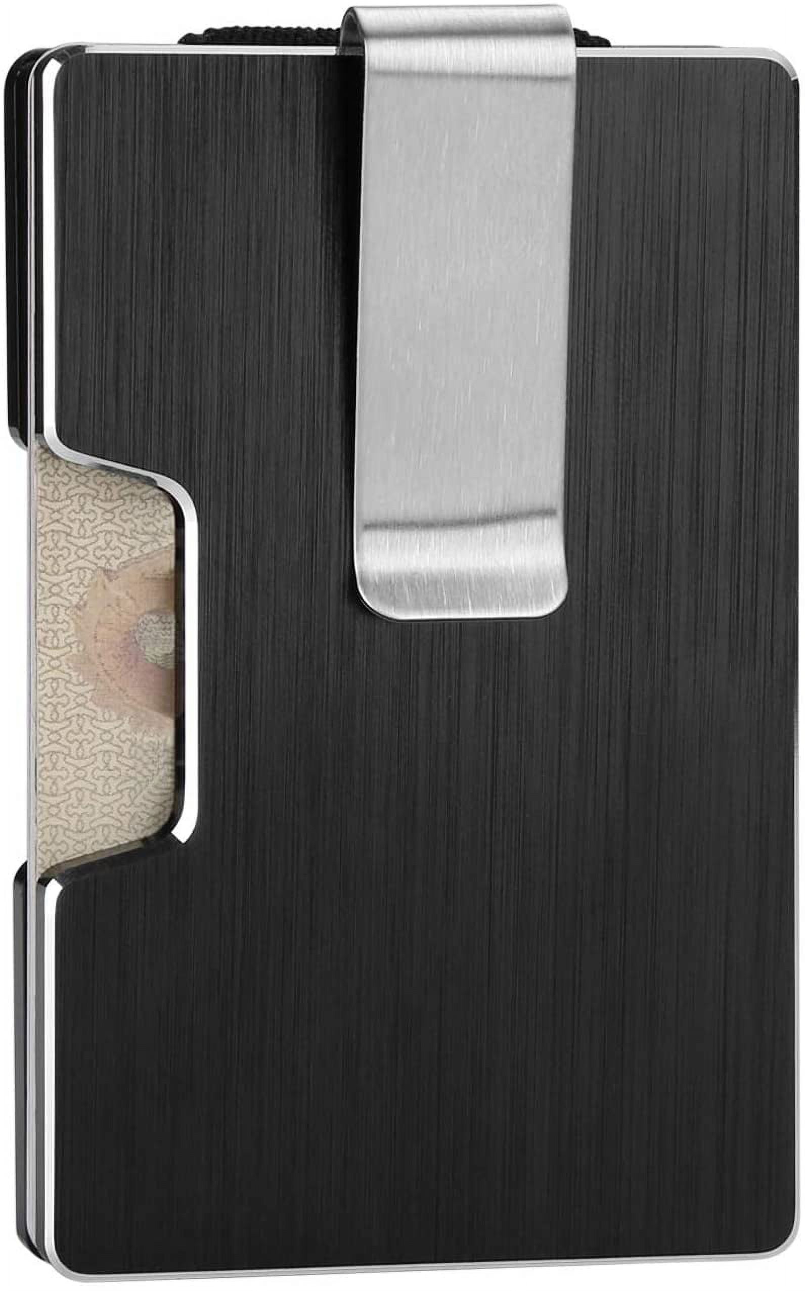Fitnate RFID Security Technology Men's Slim Card Holder with Money Clip ...