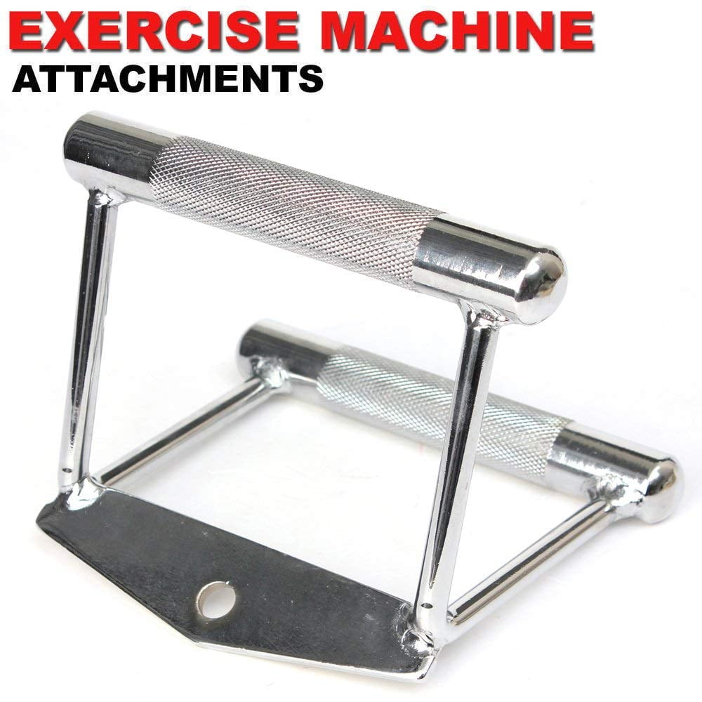 Home Gym Cable Attachment Handle Machine Exercise Chrome PressDown ...
