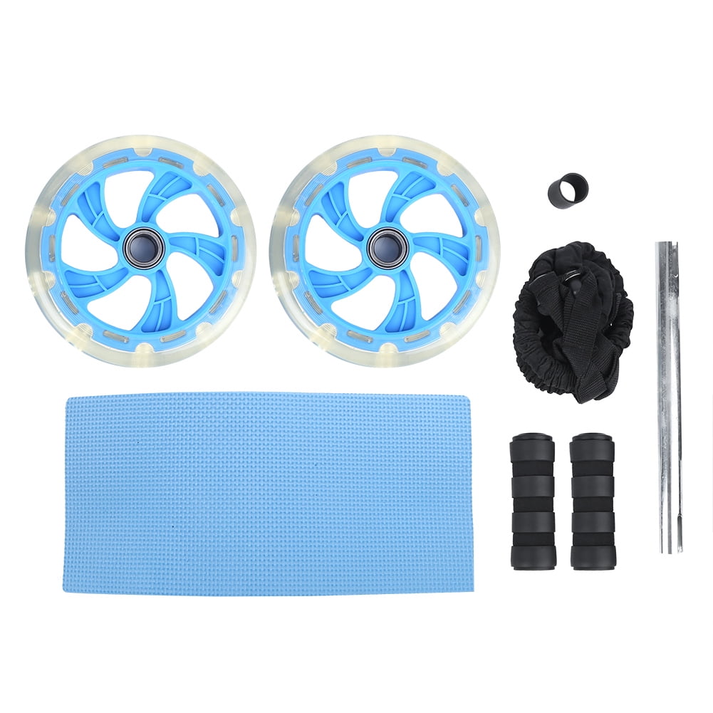 FITNESS ROLLER WITH BEARING AB WORKOUT EXERCISER - Pull Strap Set for ...