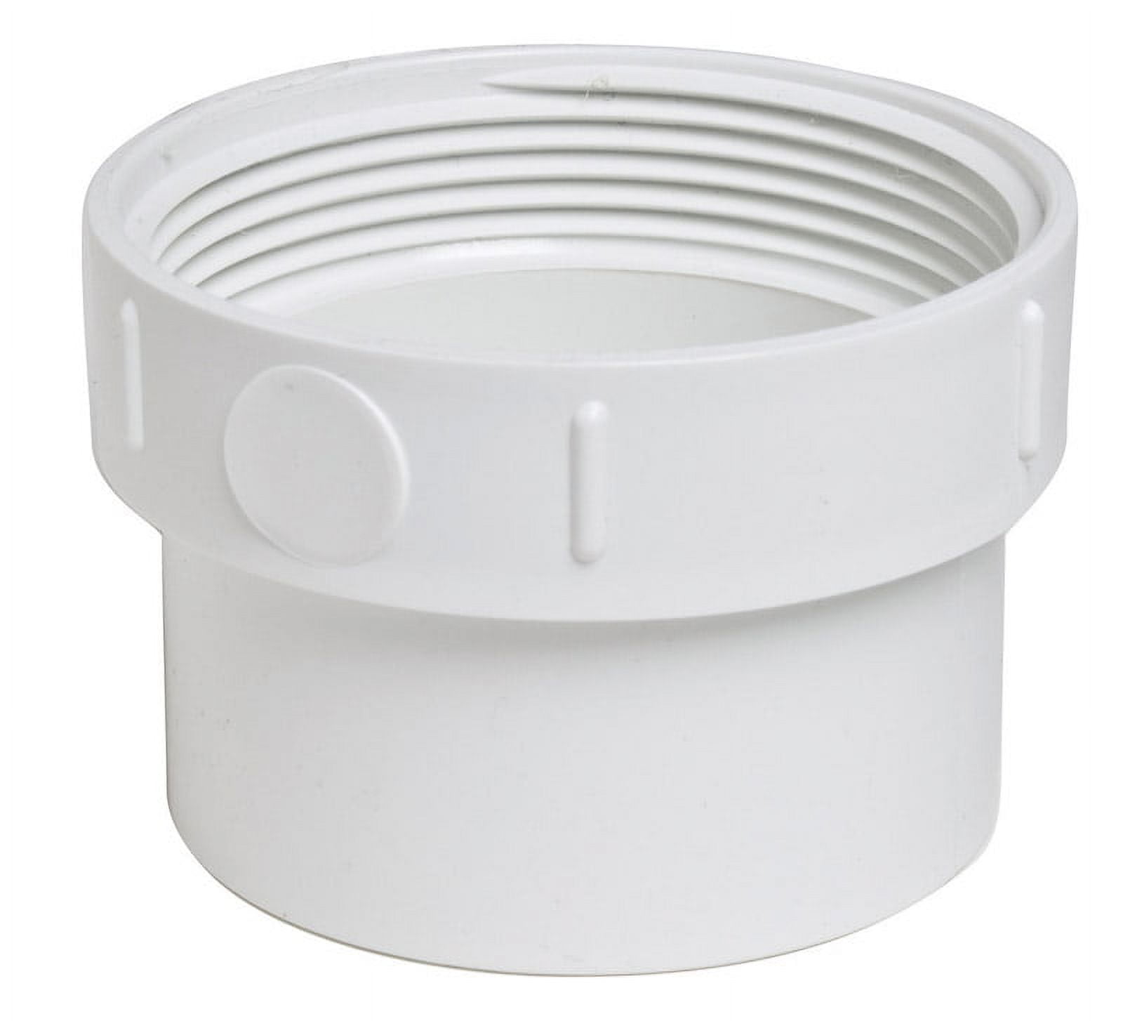 Plastic Trends 3 in. Spigot x 3 in. Dia. FPT PVC Cleanout Adapter ...