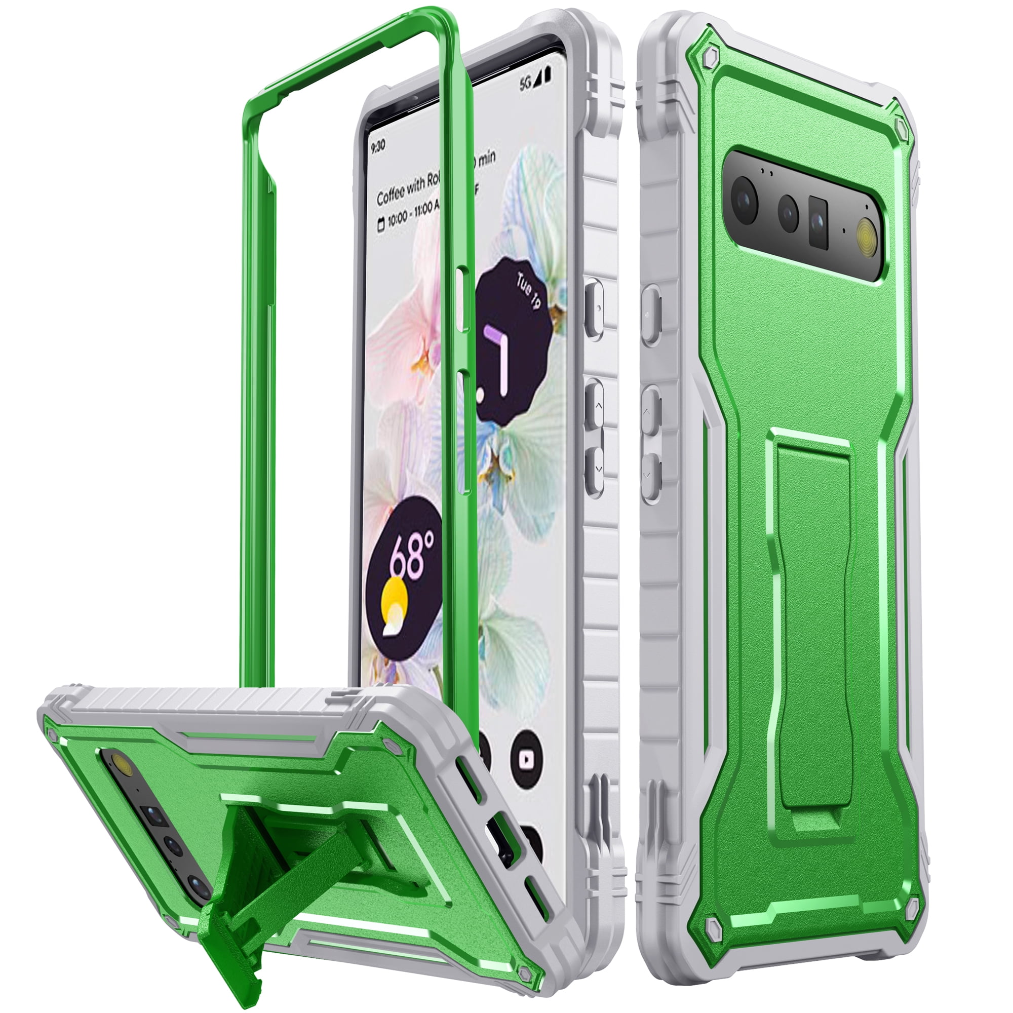 FITO For Google Pixel 6 Pro Case, Rubber Shockproof Full-Body Phone ...