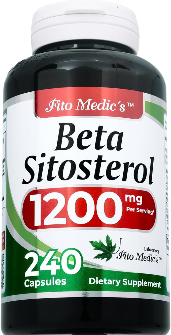 FITO MEDIC'S Lab | beta sitosterol| plant sterols|240 capsules |1200 mg | beta sitosterol ...