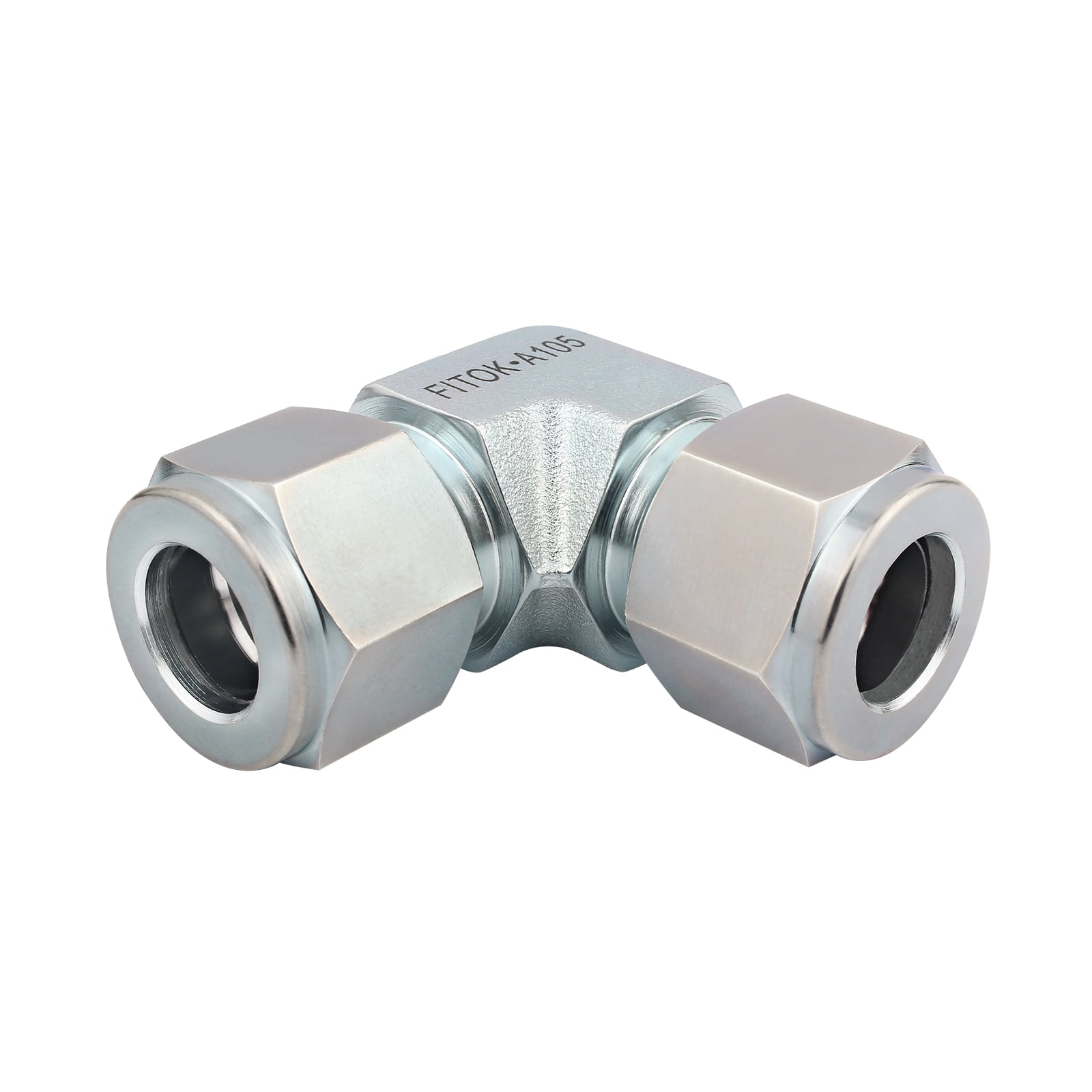 FITOK 1/2" Tube OD Zinc Plated Carbon Steel Compression Tube Fitting ...