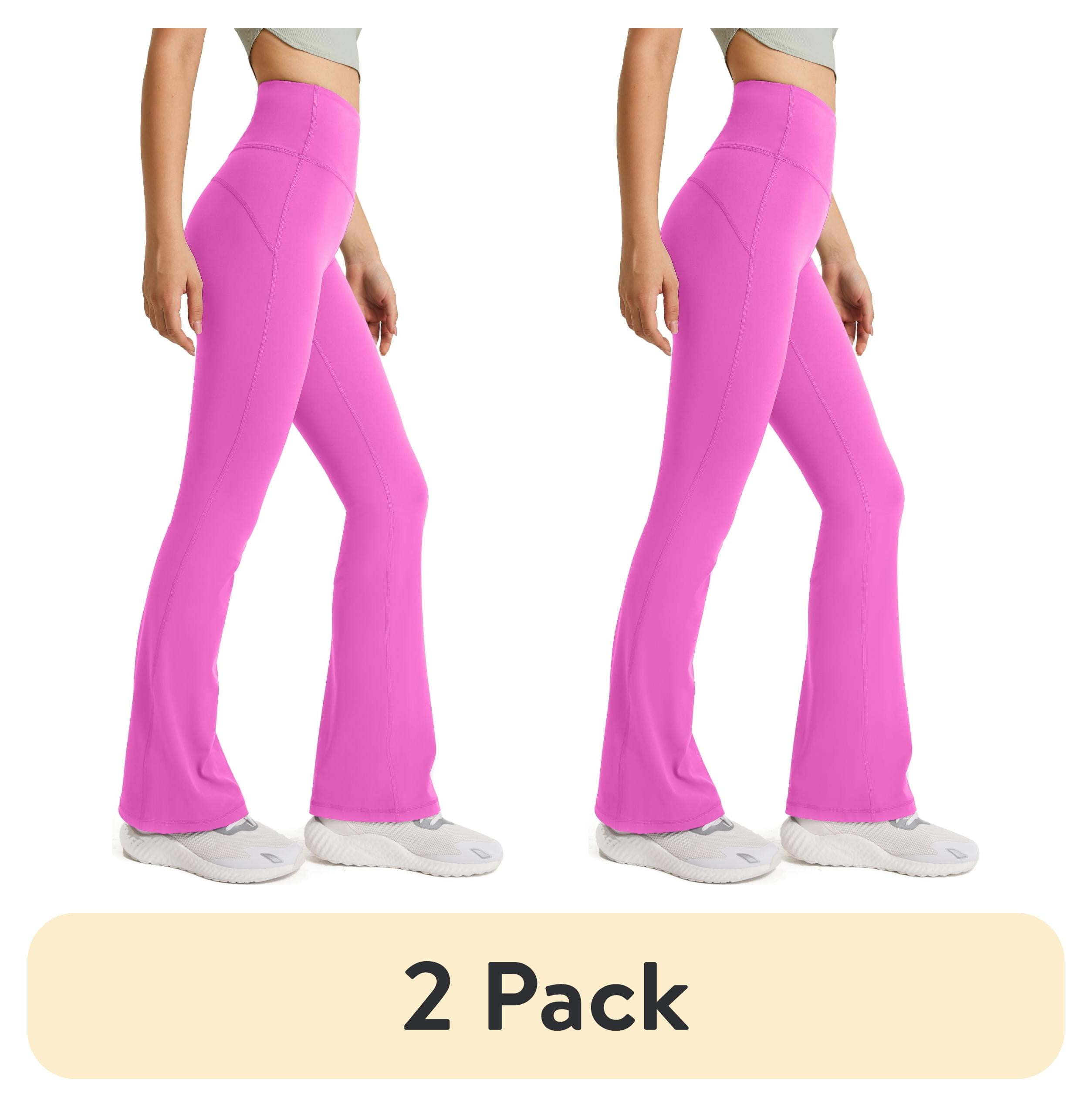 (2 pack) FITOP Flare Yoga Pants for Women Buttery Soft High Waist ...