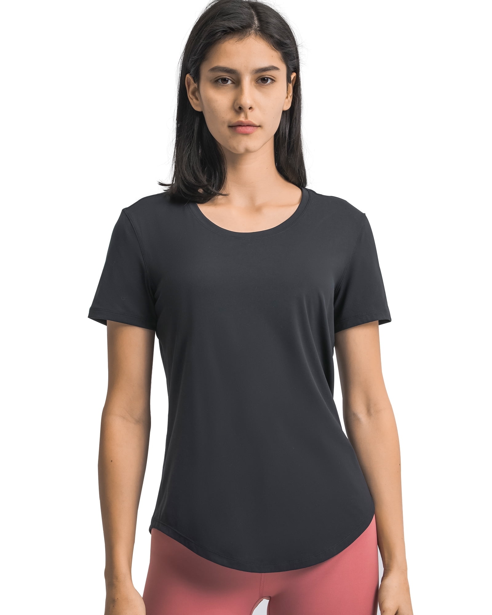 FITOP Workout Tops for Women Short Sleeve Athletic Tees Breathable Yoga ...