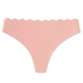 FITORON Womens Low Rise Seamless Thong, No Show Invisible Underwear ...