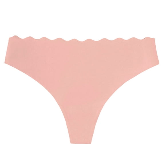 FITORON Womens Low Rise Seamless Thong, No Show Invisible Underwear ...