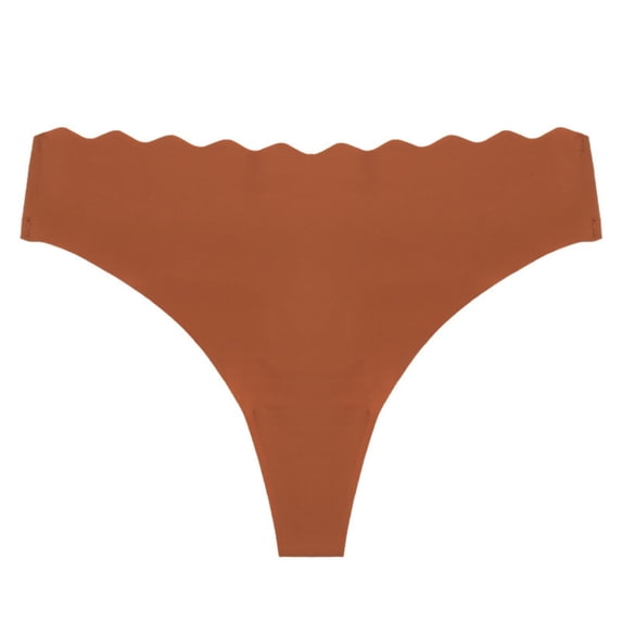 FITORON Womens Seamless Low Rise Thong No Show Underwear, Soft Stretch ...